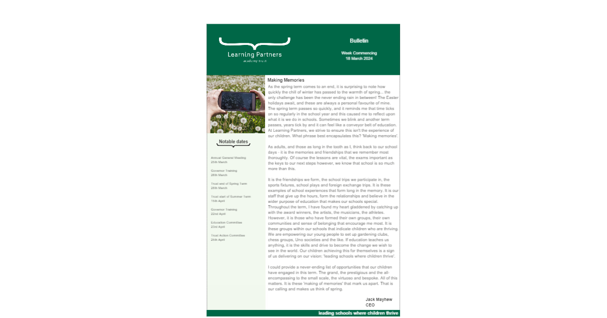 180324 March Learning Partners Bulletin